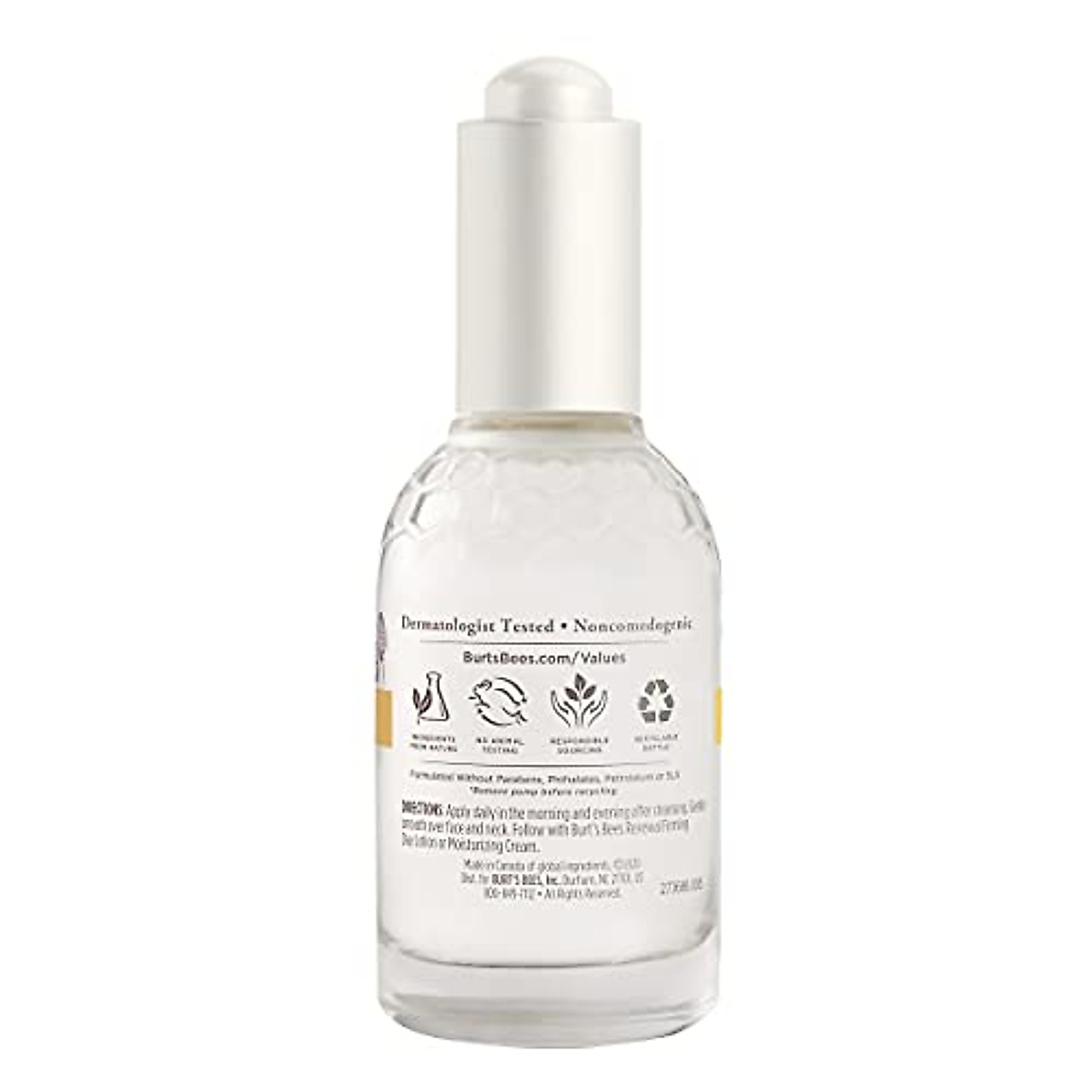 Face Serum, Burt's Bees Retinol Alternative, Facial Care with Hyaluronic Acid, Intensive Firming Skin Care, 1 Ounce