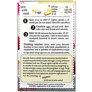 Namaste Foods Organic Gluten Free Yellow Cake Mix, 12 Ounce – Allergen Free