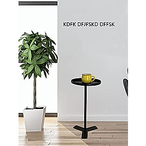 SLNFXC Mini Shelf Living Room Bedside Sofa Side Table Simple Round Tea Table (Color : D)