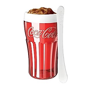 Zoku Coca-Cola Float & Slushy Maker, Retro Make and Serve Cup with Freezer Core Creates Single-serving Smoothies, Slushies and Milkshakes in Minutes, BPA-free