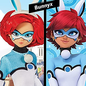 Miraculous Ladybug and Cat Noir Toys Bunnyx Fashion Doll | Articulated 26cm Bunnyx Doll with Accessories Kwami | Alix Superhero Bunnyx Figurine | Bandai Dolls Range