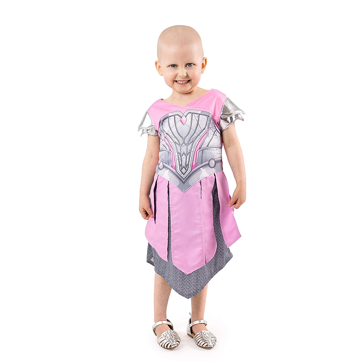 Little Adventures Warrior Princess Dress Up Costume (Medium Age 3-5) - Machine Washable Child Pretend Play and Party Dress with No Glitter