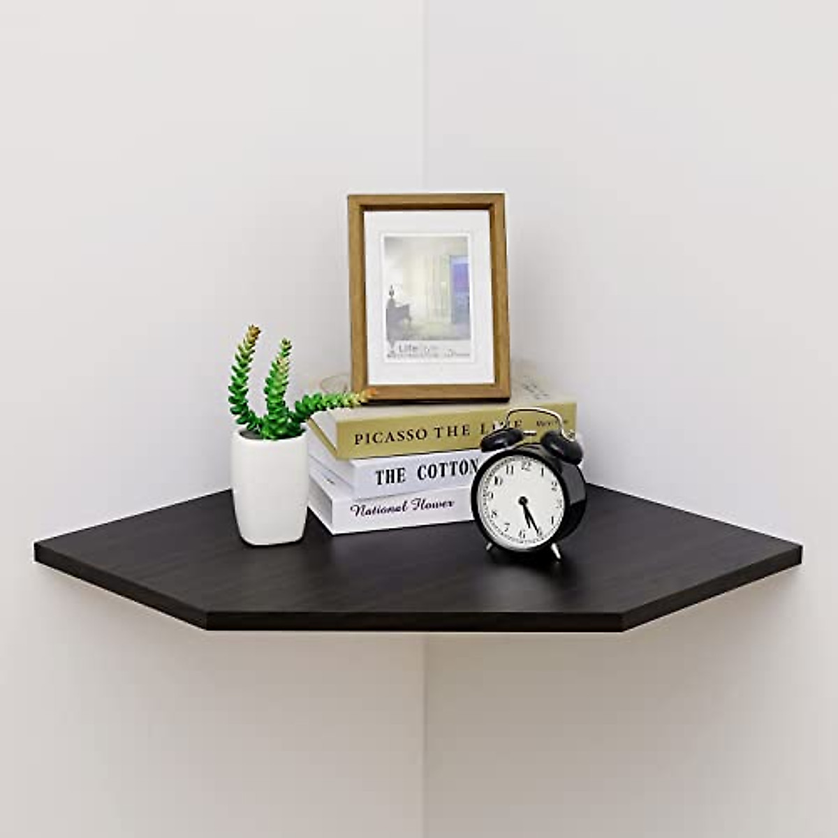 JOLLYMER 20-Inch Corner Floating Shelf - Elegant Wall Storage