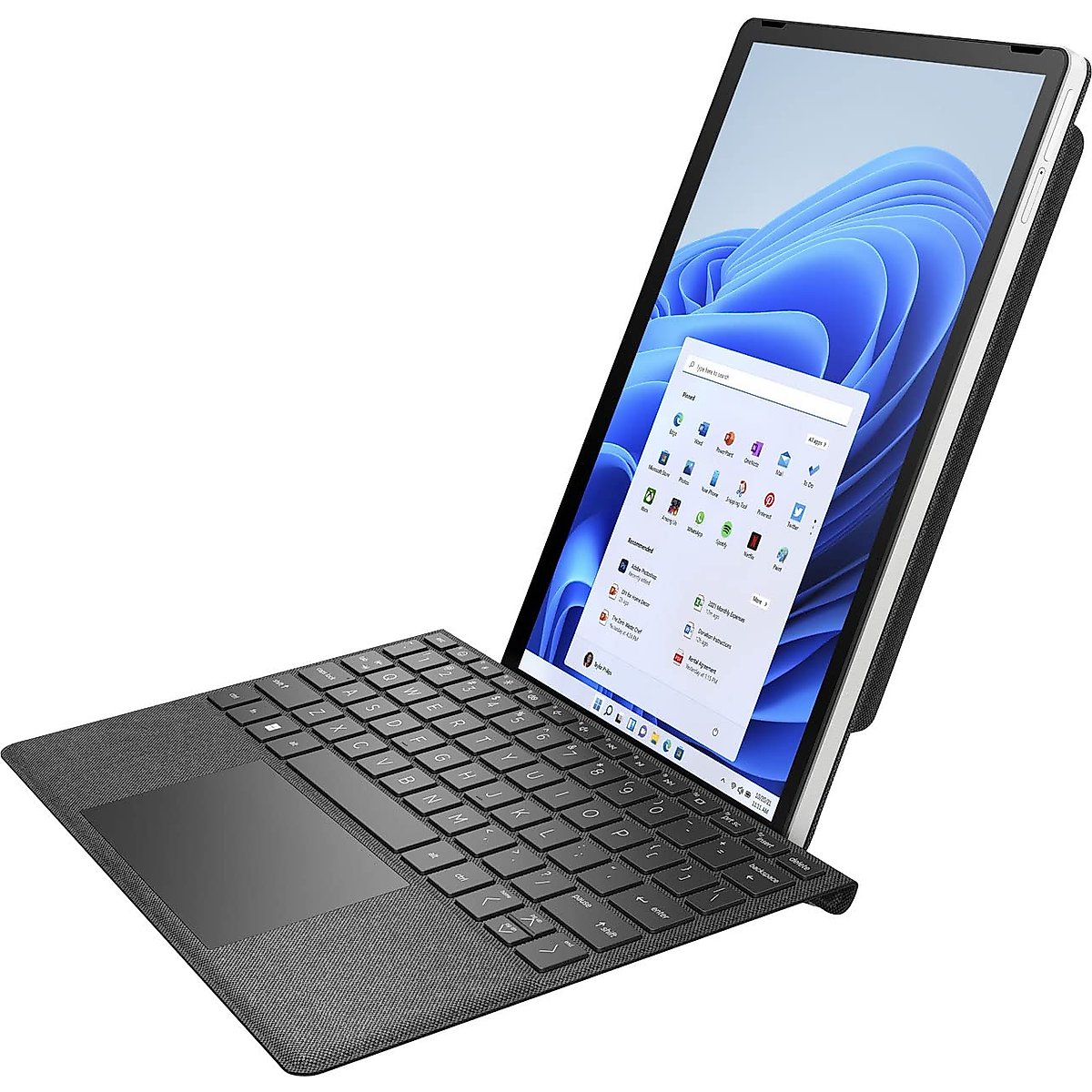 HP 11-inch Tablet 2 in 1 Touchscreen 2.1K IPS Intel Pentium Silver 4GB LPDDR4X 128GB SSD MicroSD Card Reader USB Type-C 13MP Webcam, WiFi, Bluetooth, Windows 11 Home S, Silver, 11m-be0023dx (Renewed)