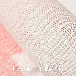 Get Naked Bath Mat Cute Pink and White Bathroom Rugs Funny Non Slip Bathtub Decor Mats Super Absorbent Floor Carpet Machine Washable Bahtmat for Tub, Shower, Bedroom 16"x24"