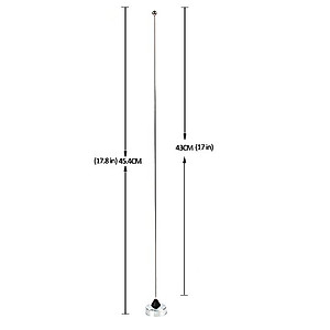 HYS NMO 2M VHF-Band Amateur Trunk/Hole Mount 144mhz(136-174Mhz) Antennas with Stainless Steel L-Bracket Hole & 13ft/About 4m RG-58 Coax Cable for Motorola Icom Vertex Blackbox VHF Mobile Radios