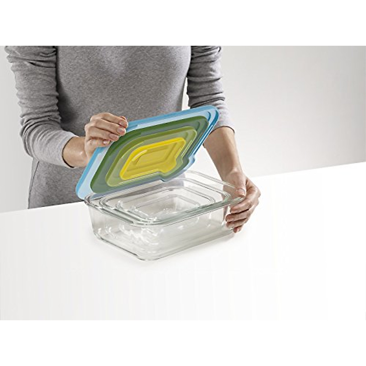 Joseph Joseph Nest Glass Storage Dishes - Multi-Colour, Set of 4