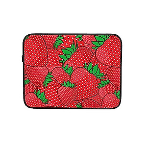 Strawberries Raster 13 inch Portable Laptop Sleeve Compatible with MacBook Air Notebook Computer Case for Men Women College School Students