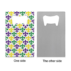 Mardi Gras Fleur De Lis Stainless Steel Bottle Opener Fashion Beer Bottle Cap Opener for Kitchen Wedding Party Gift