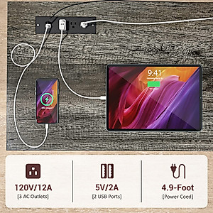 Homieasy Wine Bar Cabinet with Led Lights and Power Outlets, Industrial Coffee Bar Cabinet for Liquor and Glasses, Farmhouse Bar Cabinet with Removable Wine Racks, Black Oak