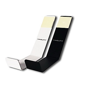 ViMount 2pcs Metal Wall Mount Holder Compatible with PlayStation 4 PS4 Controllers in Black Color