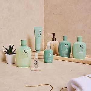 ALFAPARF MILANO Semi di Lino Scalp Renew Sulfate Free Shampoo for Thinning Hair - Scalp Revitalizing Shampoo for Color Treated Hair - Regains Balance, Strength & Body with 5 Unique Complexes (8.45oz)