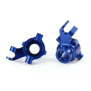 Traxxas 8937X Steering Blocks, 6061-T6 Aluminum (Blue-Anodized), Left & Right