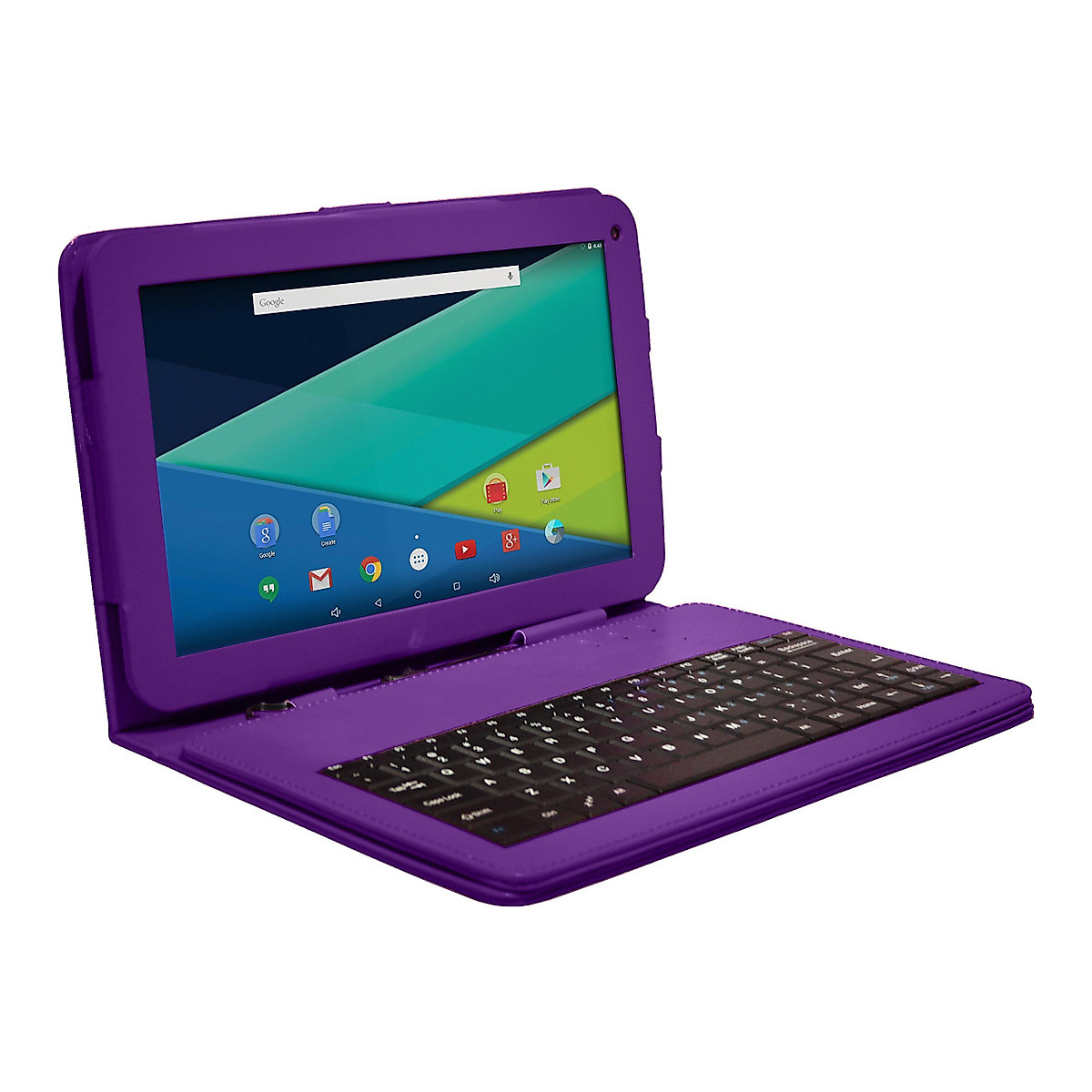 Visual Land Prestige ELITE 10QL 10.1 Inch Quad-Core Android 5.0 Lollipop 16GB Tablet with Keyboard Case - Purple
