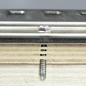 THE CIMPLE CO #8 Size, 1/2" Length (13mm) - Self Tapping/Drilling Screw - 410 Stainless Steel (Exceptional Wear and Very Corrosion Resistant) - Hex and Phillips Head - 100pcs