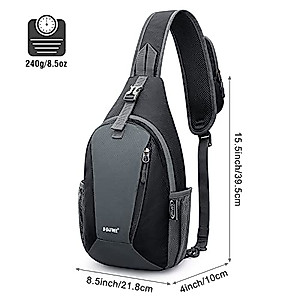 G4Free Sling Bags Men Small Chest Sling Backpack+RFID Sling Bag Crossbody Sling Backpack for Men Women Hiking Outdoor
