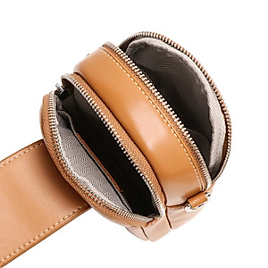 Pearl Angeli Small Cell Phone Purse for Women, Genuine Leather Mini Crossbody Phone bag with Adjustable Strap