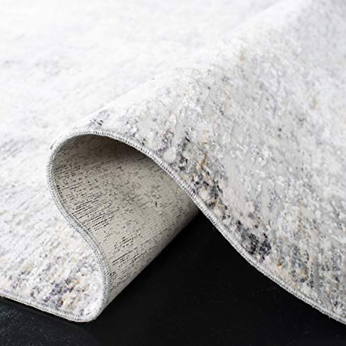 SAFAVIEH Dream Collection 2'6" x 4' Grey / Green DRM413F Vintage Oriental Distressed Premium Viscose Accent Rug