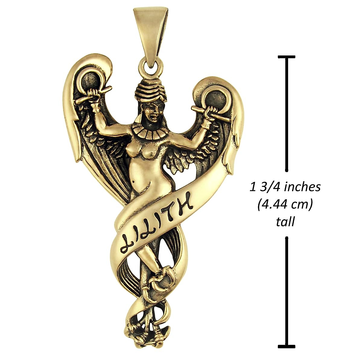 Dryad Design Lilith Pendant Goddess Jewelry - Bronze Wiccan Women's Empowerment Amulet