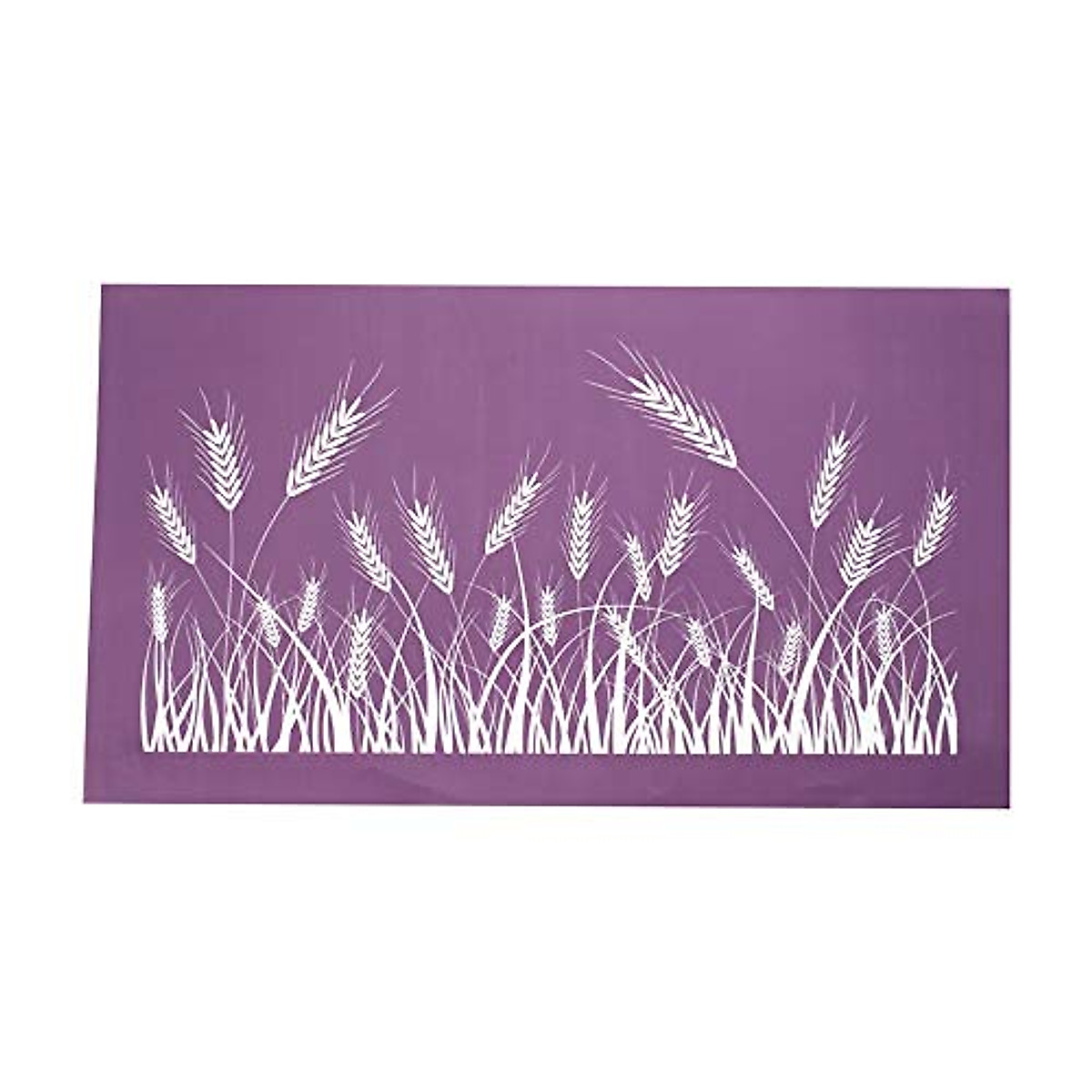 AK ART KITCHENWARE Barley Design Mesh Stencils for Cakes Royal Icing Lace Mat Fondant Molds Cake Tools Cake Stencil Painting Stencils Bakeware Pastry Tools Cake Shop Tools Bakery MST-27