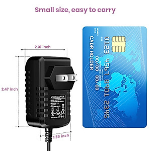 Pigtone Guitar Pedal Power Supply Adapter 9V DC 1A(1000mA) Tip Negative for Effect Pedal