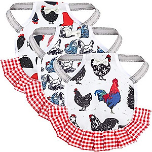 PETKNOWS Chicken Saddles, Hen Apron with Elastic Straps, Suitable for Small, Medium and Large Hens, Hen Care Supplies