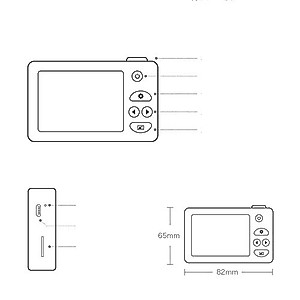 LKYBOA Children's Digital Camera Toy Can Take Pictures and Simulate Portable Mini Student Baby (Color : B)