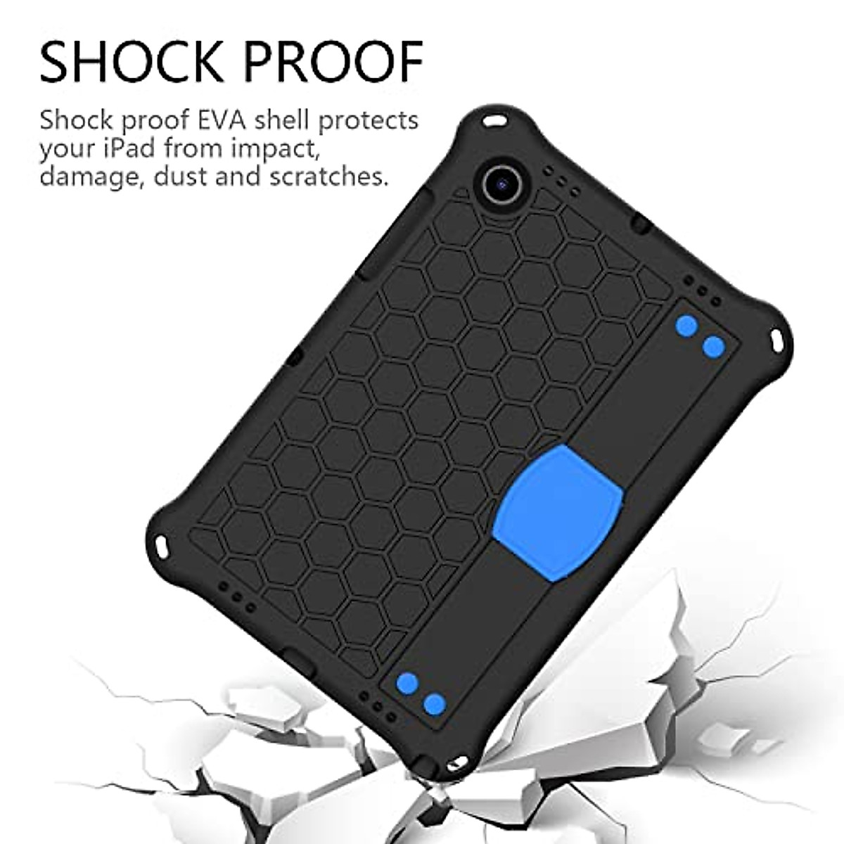 Tablet Case Cover Tablet Case Compatible with Samsung Galaxy Tab A8 10.5Inch (2021) X200/X205, Shockproof Protective Rugged Case with Pencil Holder/Shoulder Strap,Soft Portable Handle Case Full Protec