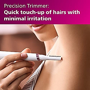Philips Beauty Women's Bikini Trimmer and Precision Trimmer Special Edition Bundle, BRT387/90,Pink and White