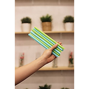 Karat C9060s 9" Boba Straws(10mm Diameter), Poly-Wrapped, Assorted Solid Colors (Case of 1600)