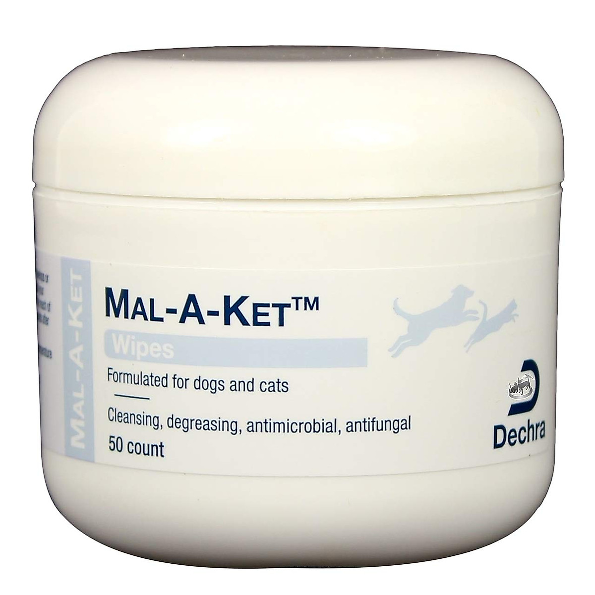 Mal-a-ket Wipes for Support Healthy Skin for Dogs, Cats 50ct by Dechra