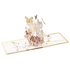 Hallmark Signature Paper Wonder Pop Up Card, Thankful for You (Thinking of You Card, Birthday Card)