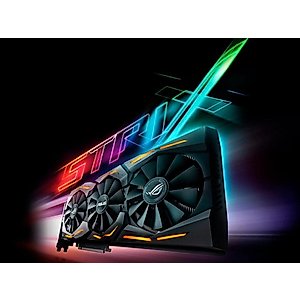 ASUS ROG-STRIX-GTX1080TI-O11G-GAMING GeForce 11GB OC Edition VR Ready 5K HD Gaming HDMI DisplayPort DVI Overclocked PC GDDR5X Graphics Card