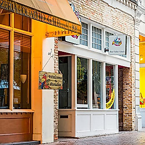 BESTOYARD Welcome to Paradise Wooden Signs Hawaiian Luau Summer Beach Party Hanging Sign Wall Sign Decoration