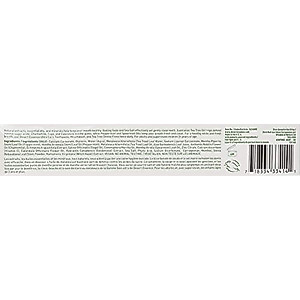 Desert Essence Tea Tree Oil Ultra Care Toothpaste 6.5 oz - Non-GMO, Gluten Free, Vegan, Cruelty Free, Fluoride Free - Pure Australian Tea Tree Oil, Baking Soda & Chamomile, Fights Bacteria & Plaque