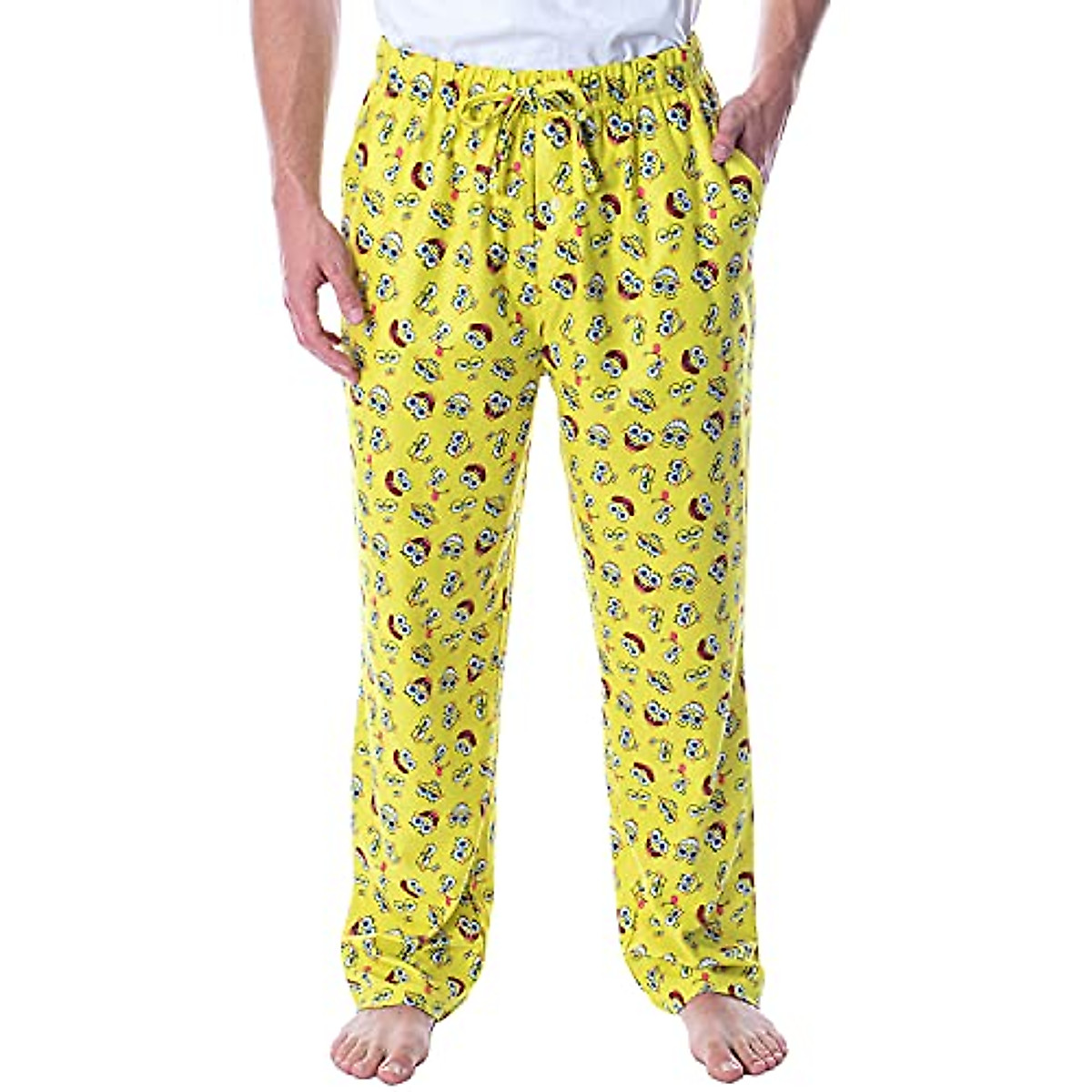 Nickelodeon Men's SpongeBob SquarePants Face Expressions Loungewear Pajama Pants (3X-Large)
