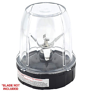 12 oz Cup Replacement Part Compatible with Nutri Ninja Auto-iQ Blenders 426KKU450 BL2012 BL2013 BL480 BL480D 481 482 486 487 487A 488W 490 491 492 492W 640 642 642W 642Z 680A 682 NN100 NN101 NN102