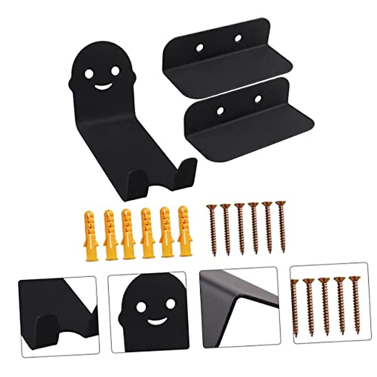 CUBTOL 1 Set Bike Hanger Metal Holder Indoor Bike Metal s Hooks Pot Rack Hook Bike Wall Stand Holders Storage Hooks Bike Supplies Bike Display Rack Bike Storage Hooks Pedal Metal Heavy