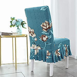 Modern Dining Chair Covers Restaurant Room Banquet Beach Universal Elasticity Jacquard Geometry Print Chair Cover A12 6pcs