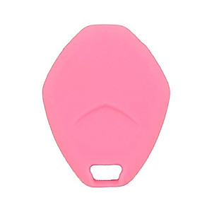 SEGADEN Silicone Cover Protector Case Holder Skin Jacket Compatible with MITSUBISHI 4 Button Remote Key Fob CV4522 Pink