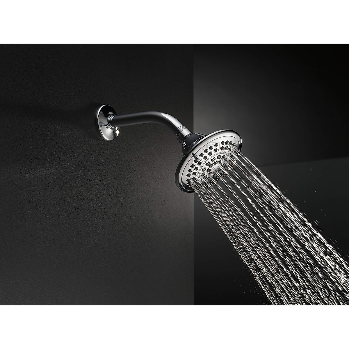 Delta Faucet 5-Setting Raincan Shower Head, Oil Rubbed Bronze Rain Shower Head, Round Shower Head, Delta High Pressure Shower Head, Water Saver Shower Head 1.75 GPM, Venetian Bronze RP78575RB