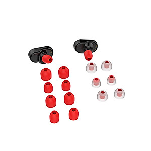 FitTurn Eartips Compatible with Sony WF-1000XM4/WF-1000XM3 Headphone -Replacement Eartips Earhooks Kit Pairs Silicone Earbud Tips Earhooks Fit for Sony WF-1000XM4/WF-1000XM3