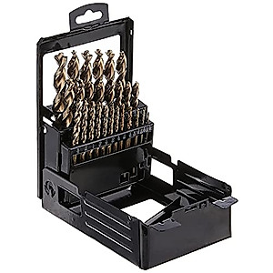 DEWALT Drill Bit Set, Pilot Point, Cobalt Alloy Steel, 29-Piece (DWA1269)