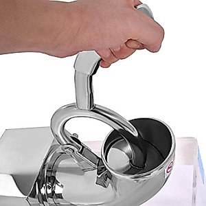 Costzon Ice Shaver Machine, Stainless Steel 110V Electric Ice Crusher with Dual Blades, 440lbs/H Electric Snow Cone Maker Shaved Ice Machine with Safety On/Off Switch for Home and Commercial Use