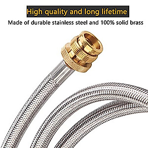 6 ft Propane Hose Adapter with Propane Tank Gauge for Weber Q1200, 1000 Propane Grill, 1 lb to 20 lb Propane Converter Hose for Propane Stove, Tabletop Grill and More 1lb Portable Appliance