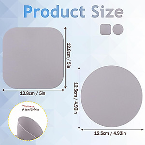 Abeillo 4PCS Jar Opener Gripper Pad, Silicone Jar Opener, Multi-function Jar Openers Top Rated for Seniors, Bottle Opener Gripper Pad Coasters for Elderly Children Women Weak Hands (Gray)