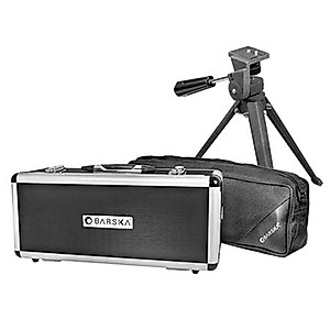 BARSKA Blackhawk 20-60x60 Waterproof Straight Spotting Scope w/ Tripod, Soft Carry Case & Premium Hard Case (Camoflauge)