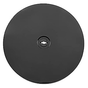Zorveiio 8” Black Acrylic Turntable Organizer, Rotating Organizer Swivel Plate for Bathroom Kitchen Cabinet Table Spice Rack Cake Pantry
