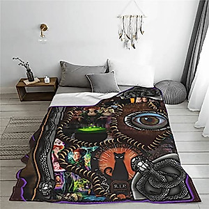 Halloween Blanket Throw Flannel Fleece Blankets Sisters Soft Plush Blanket for Couch Sofa Bed Home Decorations 50"x40"