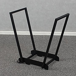 Industrial Rustic Firewood Log Rack for Home Fire Place Decoration,Indoor Outdoor Wrought Iron Firewood Holders,Lumber Storage Stacking,Metal Firewood Racks,Black(Large)